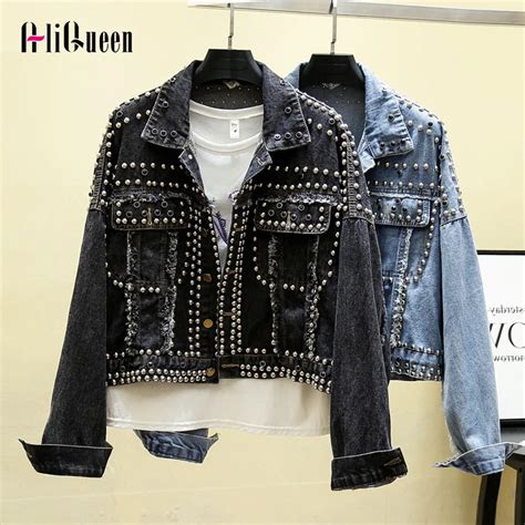 Женская джинсовая куртка в стиле панк женские куртки и пальто уличная одежда с кисточками