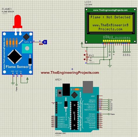 Interfacing Of Flame Sensor With Arduino The Engineering Projects