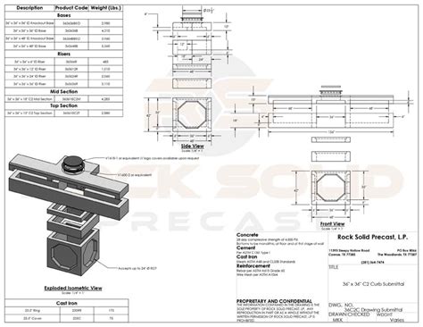 Rock Solid Precast L P Quality Precast Products Type C2 Inlet