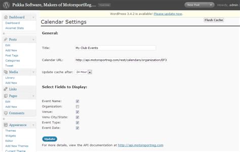 GitHub MotorsportReg Calendar Wordpress Display Event Calendar From