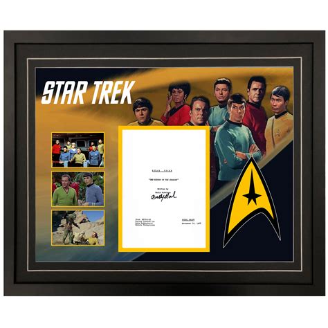 Star Trek Voyager Tim Russ Signed And Framed Lieutenant Commander Tuvok