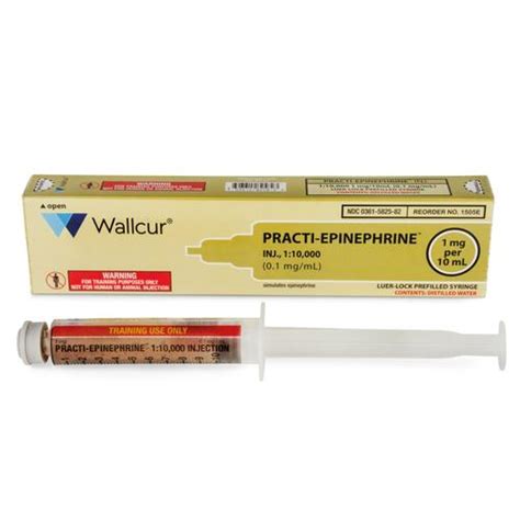 Practi Epinephrine 1mg 10ml Syringe I V Code Med ×1 1024756