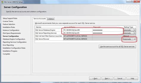 Installation De Microsoft Sql Server 2008 Database Engine