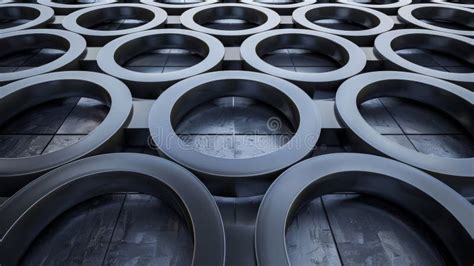 A Repeating Pattern Of Interlocking Circles Creating A Mesmerizing Grid
