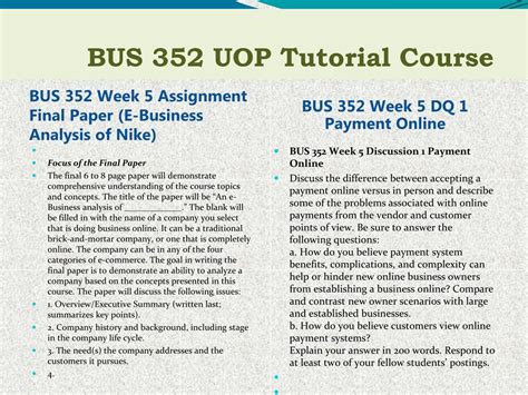 PPT BUS 352 UOP Tutorial Course Uoptutorial PowerPoint Presentation ID 7201896
