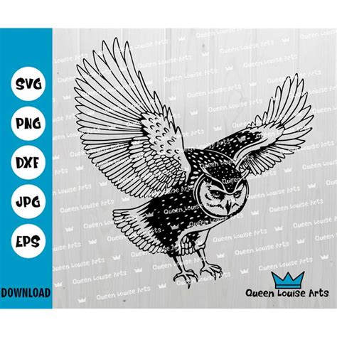 Owl Svg Owl Flying Clipart Instant Digital Download Svg Eps Inspire
