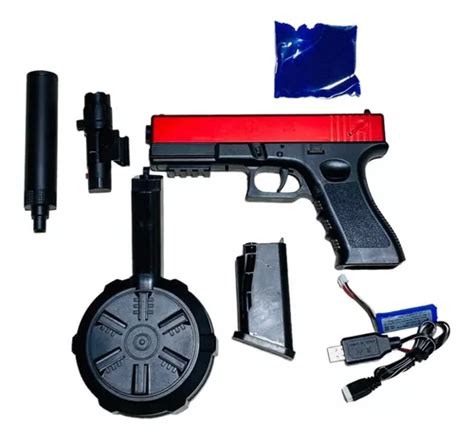 Pistola De Hidrogel Glock Autom Tica Retroceso Premium Meses Sin Inter S