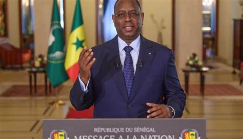 Message à La Nation Le Président De La République Macky Sall Acte