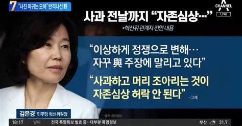 “김은경 사진 따귀는 모욕”반격나선 민주당 속내는