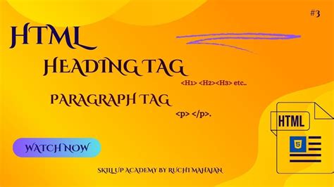 Html heading¶graph tag! heading tag! paragraph tag! how to use heading tag¶graph tag in html ...