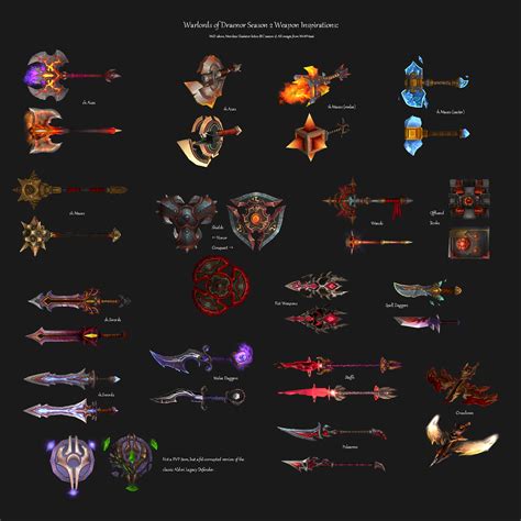 Side By Side Of Tbc And Patch 6 2 Pvp Weapons Wow