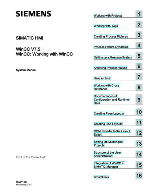 Wincc V75 Wincc Working With Wincc Pdf