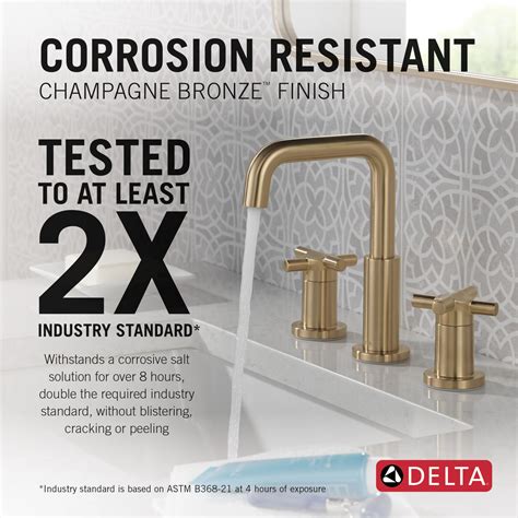 Widespread Bathroom Faucet Recertified In Champagne Bronze 35894lf Cz