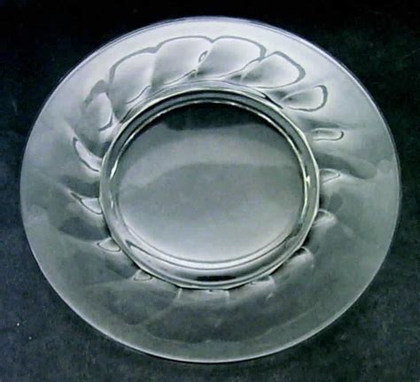 Twist Clear No Trim Luncheon Plate By Imperial Glass Ohio