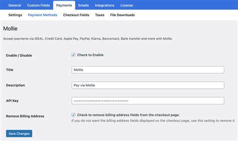 Mollie Payments Plugin For Wordpress Profilepress Addon