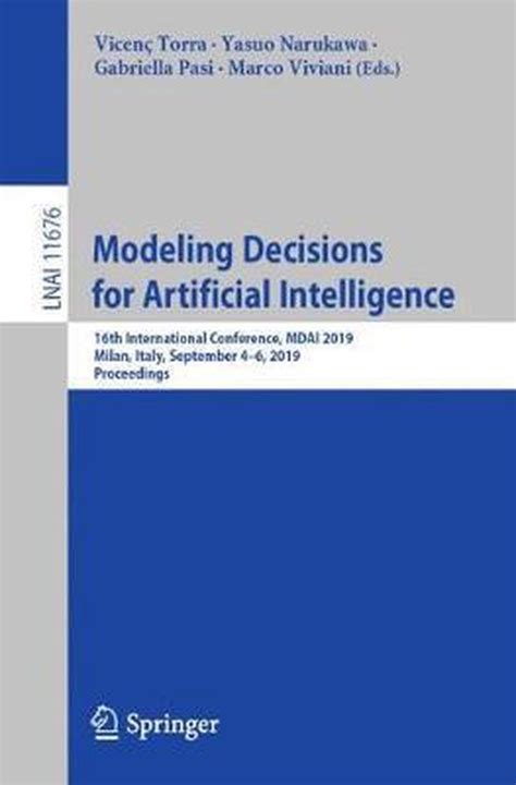 Modeling Decisions For Artificial Intelligence 9783030267728 Boeken