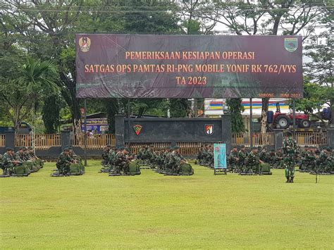 Pangdam XVIII Kasuari Cek Kesiapan Satgas Ops Pamtas RI PNG Mobile