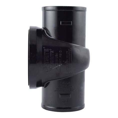 Holdrite Testrite 3 In X 3 In X 3 In Dia Pvc Schedule 40 Cast Iron Test Tee With Plug Fitting At