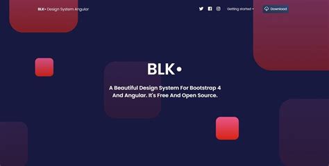 Blk Design System Angular Free Template