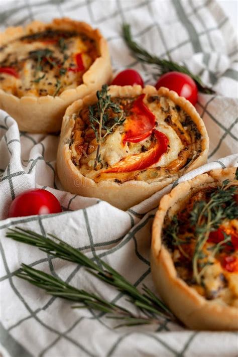 Rustic Tomato And Herb Tart With Cherry Tomatoes And Rosemary Perfect