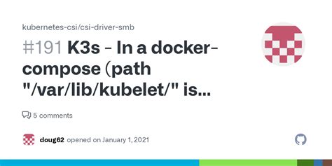 k3s in a docker compose path var lib kubelet is mounted on var