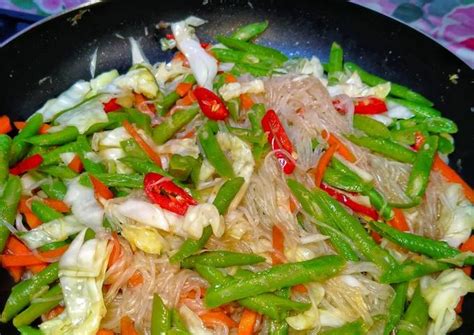 Resipi Kacang Panjang And Suhun Tumis Oleh Shazrina Cookpad