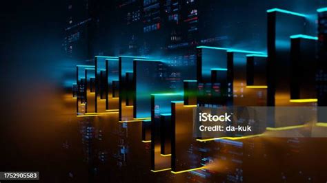 빅 데이터와 인포그래픽이 포함된 추상 거래 차트 빛나는 촛불 차트가 있는 3d 핀테크 개념 배경 테크놀로지에 대한 스톡 사진 및 기타 이미지 Istock