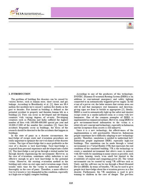 The Measurement Of Evacuation Effectiveness Regarding Dynamic