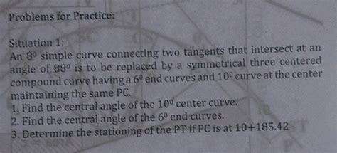 Problems For Practice Situation 1 An 8 Simple StudyX