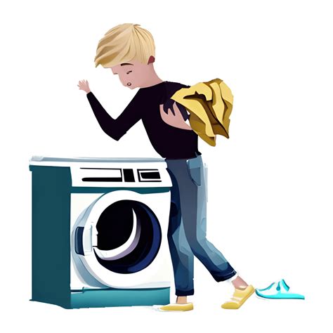 Cartoon Putting On Clothes