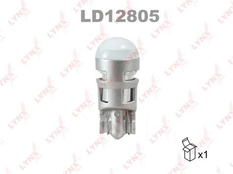 Купить Лампа подсветки W5W 12V LYNXauto (W2,1x9,5d, SMDx1, 6500K, T10 ...