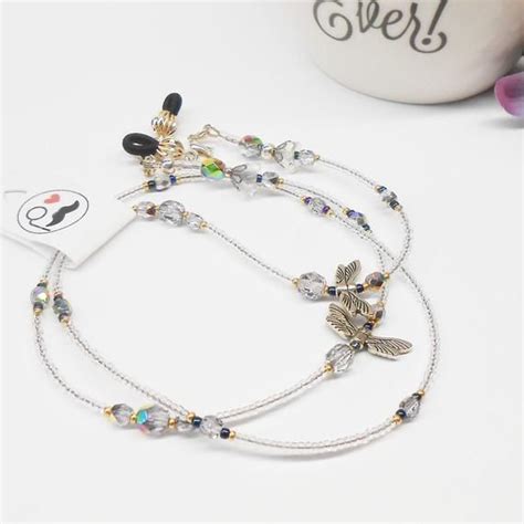 Dragonfly Beaded Eyeglass Chain Stylish And Functional Accessory