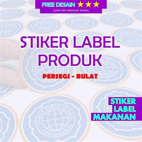 Jual Stiker Label Produk Makanan Shopee Indonesia