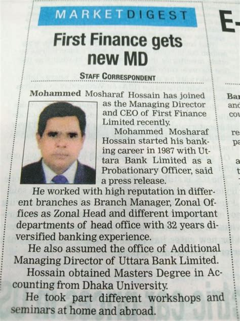 I Have Started A Journey To Face The Challenges Of My New Assignment… Mohammed Mosharaf