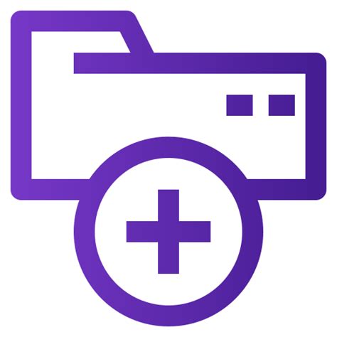 Add Folder Generic Gradient Outline Icon