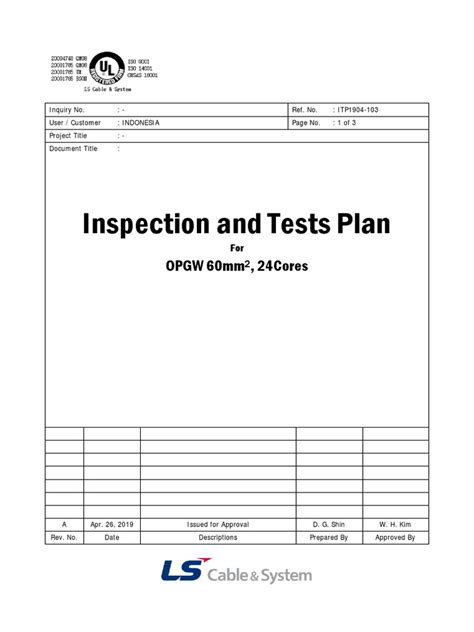 Itp Fat Opgw Pdf Wire Building Materials