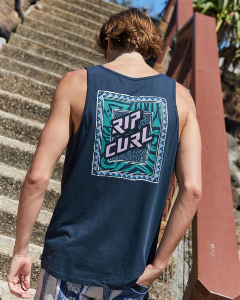 Rip Curl Rituals Singlet In Dark Navy Free Shipping And Easy Returns