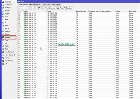Cara Cepat Dan Otomatis Membuat Queue Simple Limit Bandwidth Di