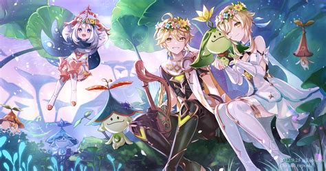 雨壱絵穹 On Twitter いい双子の日 〜！！ 原神 Genshinimpact