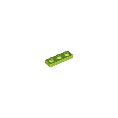 Klocek Lego Plate 1x3 Lime 3623
