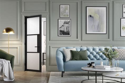 Tribeca Black Primed Urban Style Internal Door