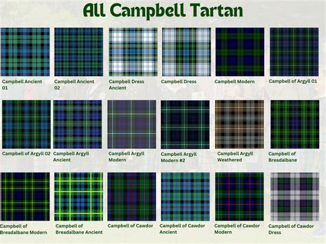 Campbell Tartan Clothing And Accessories Scottish Style