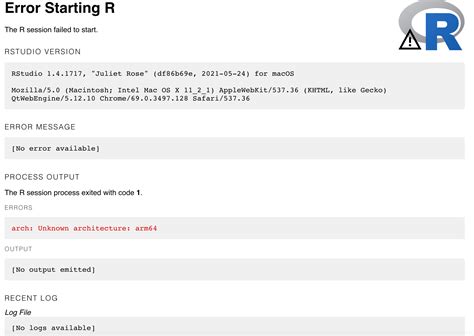 Help How To Fix Error Starting R RStudio IDE Posit Community