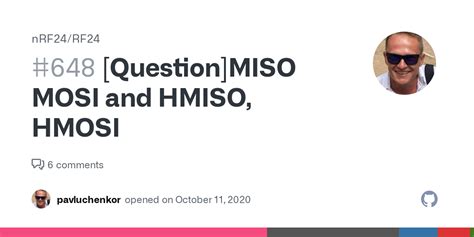 Question Miso Mosi And Hmiso Hmosi Issue Nrf Rf Github