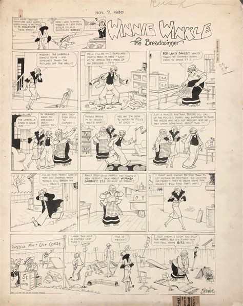 Winnie Winkle Sunday November 2 1930 Cmp Illustrated Word Gallery