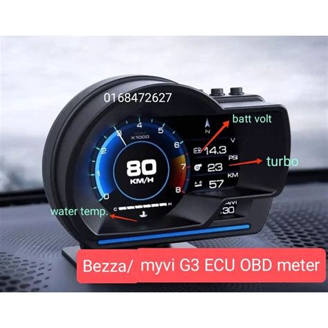 Perodua Meter LCd Digital OBD Diagnose Check Engine Light Myvi Baru G3 Bezza Ativa Axia