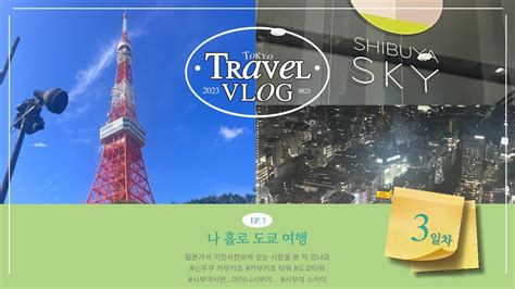 상여자 Vlog 나 홀로 도쿄 여행3 일본 가서 2만보씩 걷는 사람이 있다신주쿠가부키쵸도쿄타워시부야시부야 스카이주술회전오타쿠 브이로그 Youtube