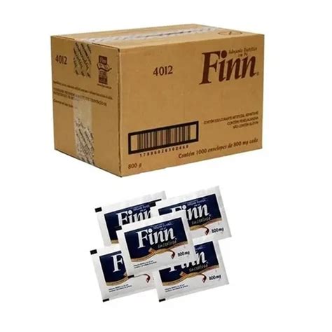 Caixa de Adoçante FINN ou ZERO CAL 100 Sucralose 1000 Sache Caixa
