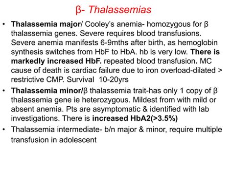 Thalassemia And Sickle Cell Disease Ppt