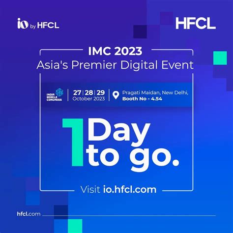 Io By Hfcl On Linkedin Imc2023 Iobyhfcl Hfclatimc